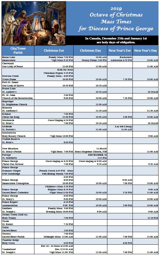 2019 Octave of Christmas Mass_page - The Roman Catholic Diocese Of ...
